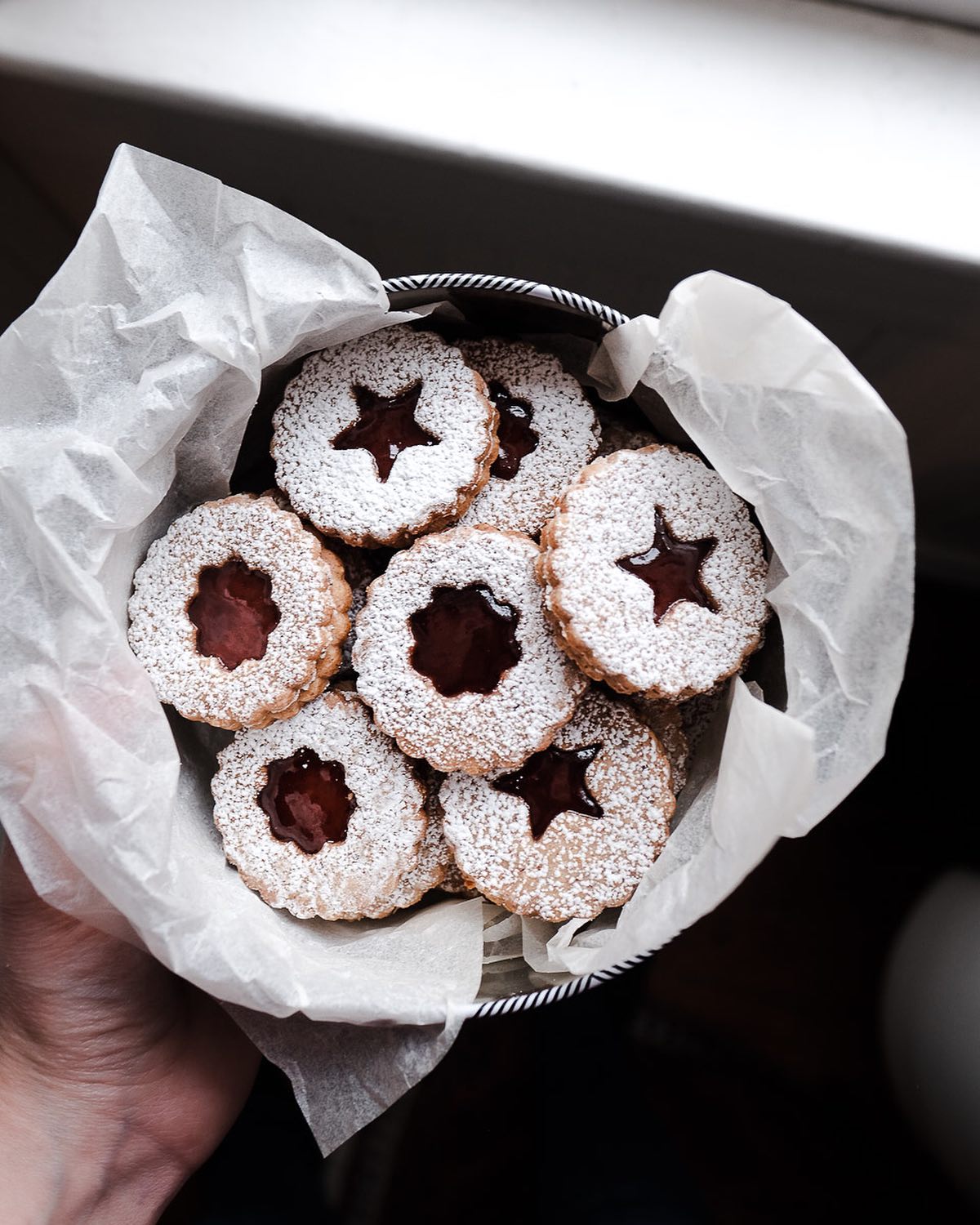 Micro Mini Egg Cookies - half cup measure